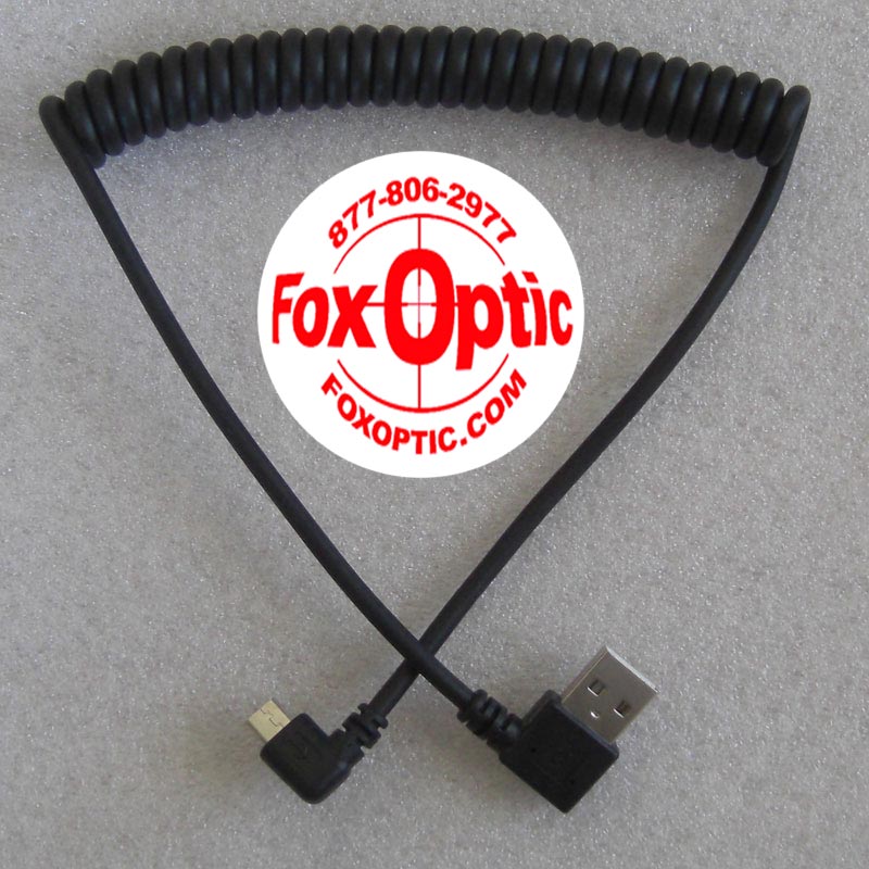 Fox Optic 2 amp Coiled Micro USB Cord